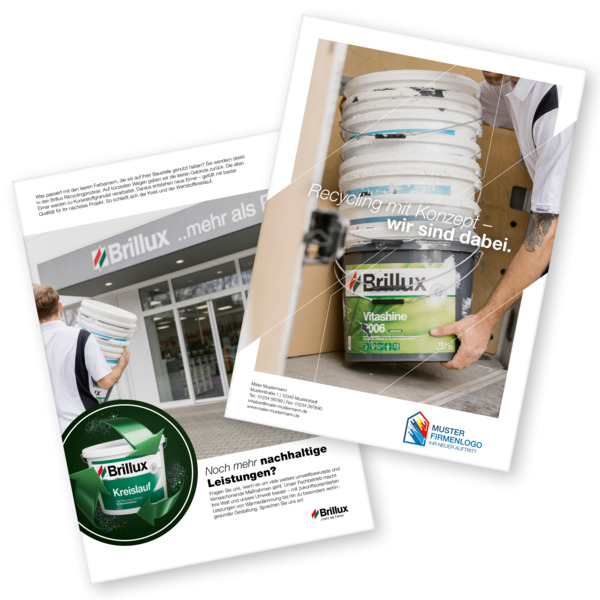 brillux.de: Themenbeileger Recycling mit Konzept